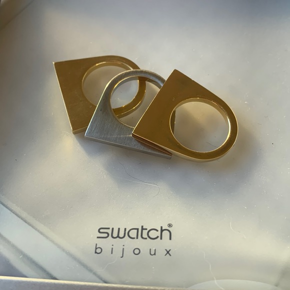 Swatch | Jewelry | Swatch Bijoux Rings Set Of 3 | Poshmark